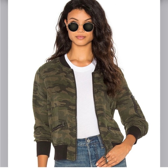 Sanctuary | Jackets & Coats | Sanctuary Camo Bomber Jacket | Poshmark